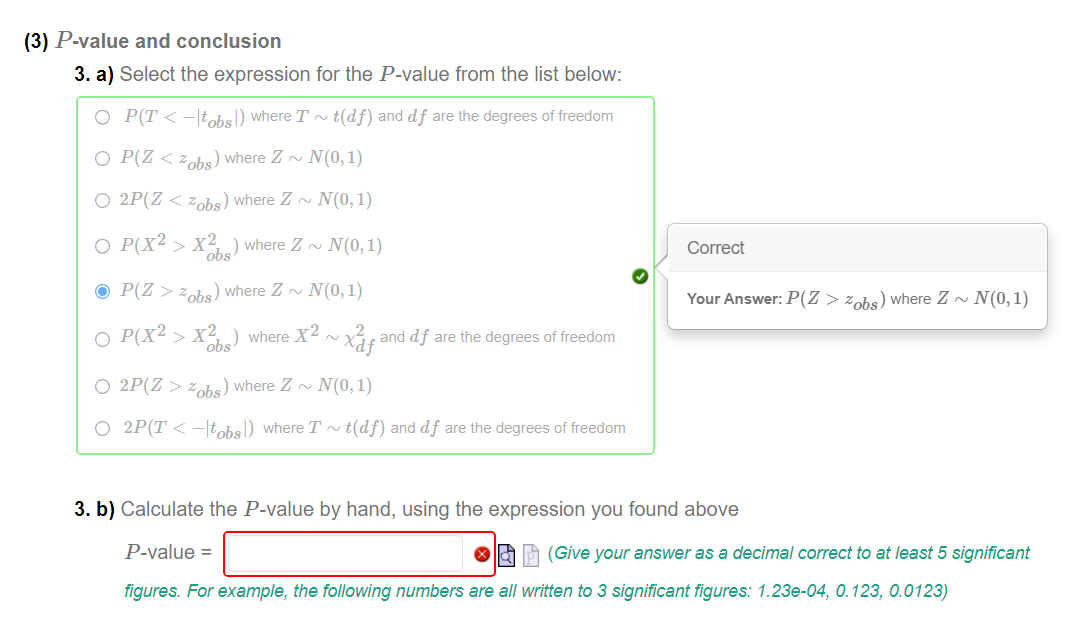Solved - Section R6.3 - Making inferences about p using | Chegg.com