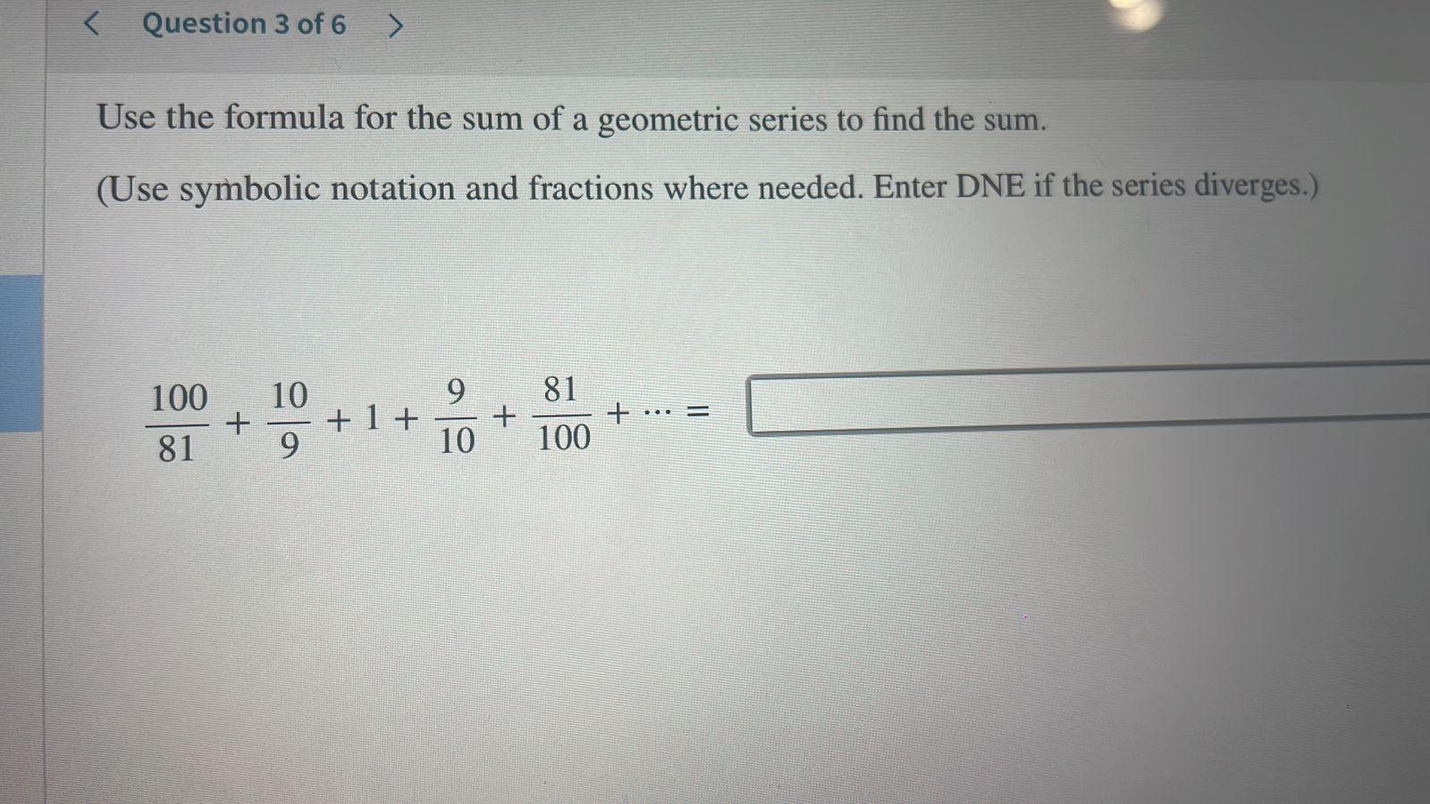 Solved Use the formula for the sum of a geometric series to | Chegg.com