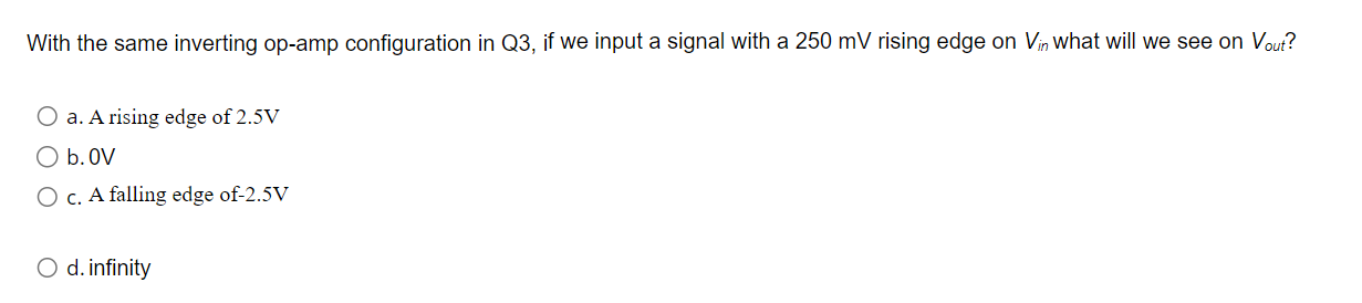 Solved Below is an op-amp with negative feedback | Chegg.com