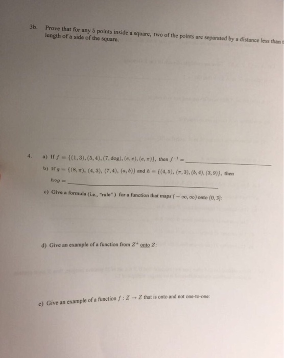 Solved Prove that for any 5 points inside a square, two of | Chegg.com