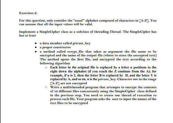 Solved Exercises 2: For this question, only consider the | Chegg.com