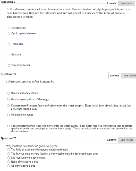 Solved Save Answer Questions 2 points In this disease, | Chegg.com