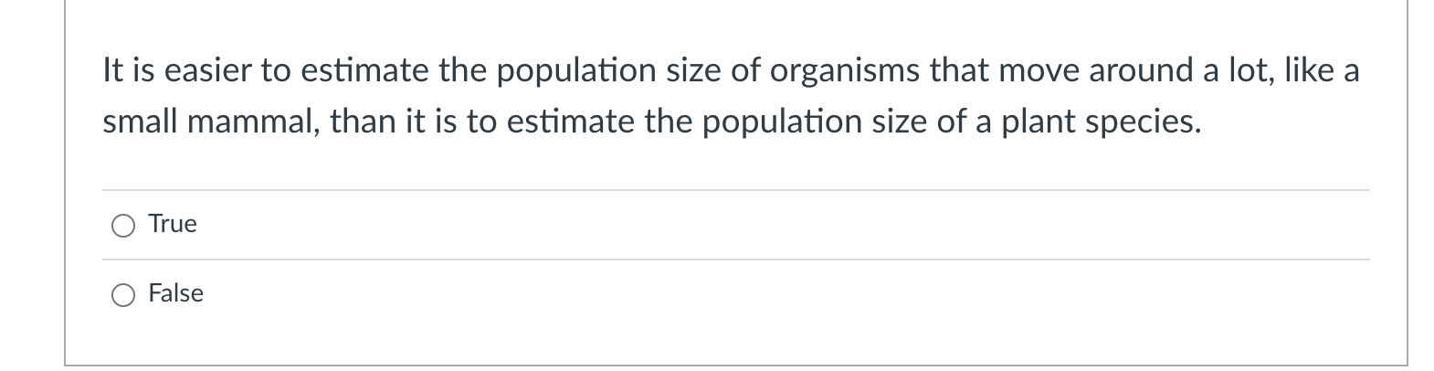 Solved It is easier to estimate the population size of | Chegg.com