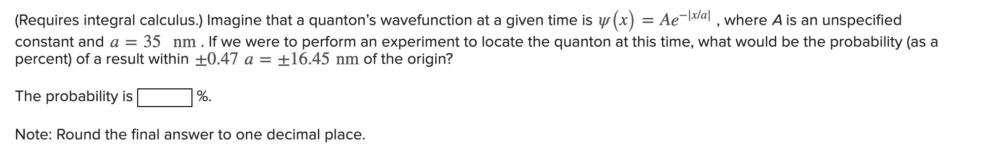 Solved (Requires integral calculus.) Imagine that a | Chegg.com