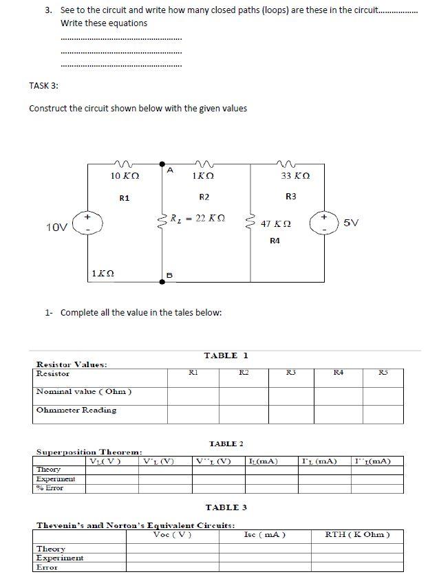 Solved Complete all following tasks By using Multisim. Task | Chegg.com