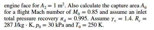 Solved 11.2 The corrected mass flow rate at the engine face | Chegg.com
