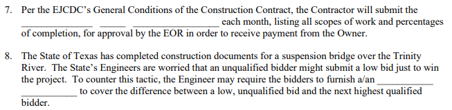 Solved 7. Per the EJCDC's General Conditions of the | Chegg.com