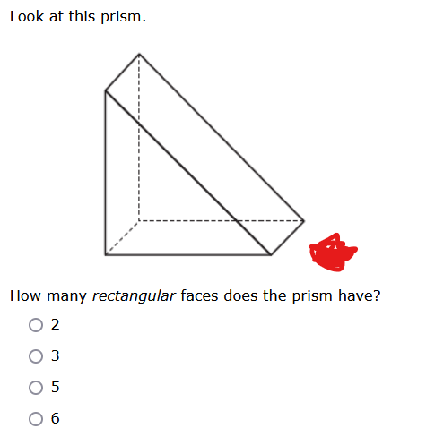 Solved Look at this prism. How many rectangular faces does | Chegg.com