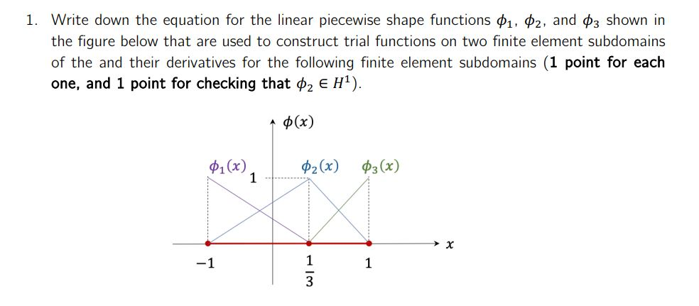 1. Write down the equation for the linear piecewise | Chegg.com