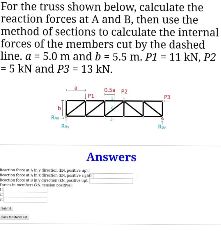 Solved For the truss shown below, calculate the reaction | Chegg.com