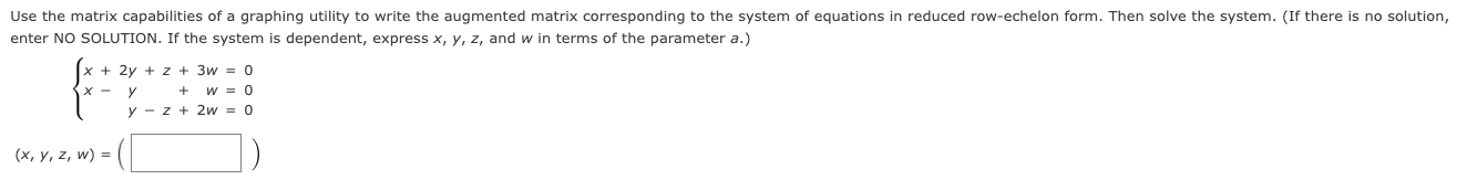 Solved Use the matrix capabilities of a graphing utility to | Chegg.com