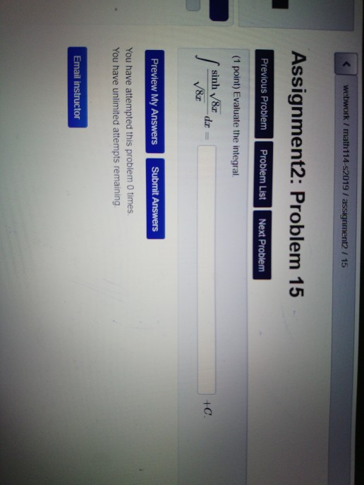 Solved く | webwork / math 11452019 / assignment? / 4 | Chegg.com