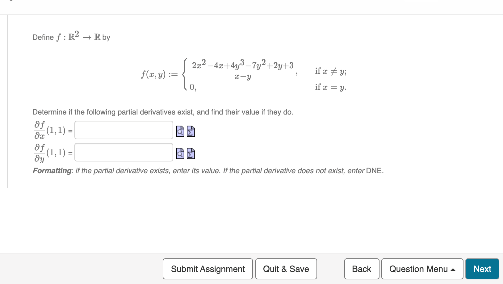 Solved Define f : R2 + R by 2x2 - 4x+4y3 – 7y2+2y+3 f(x,y) | Chegg.com