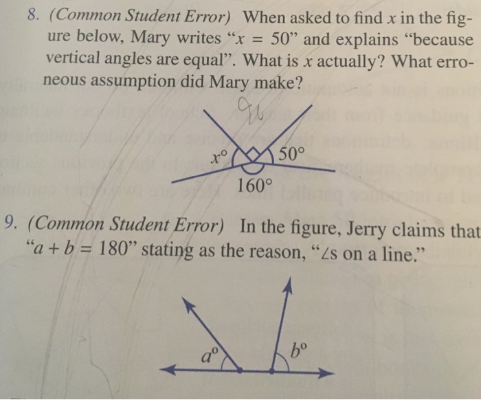Solved 8. (Common Student Error) When asked to find x in the | Chegg.com