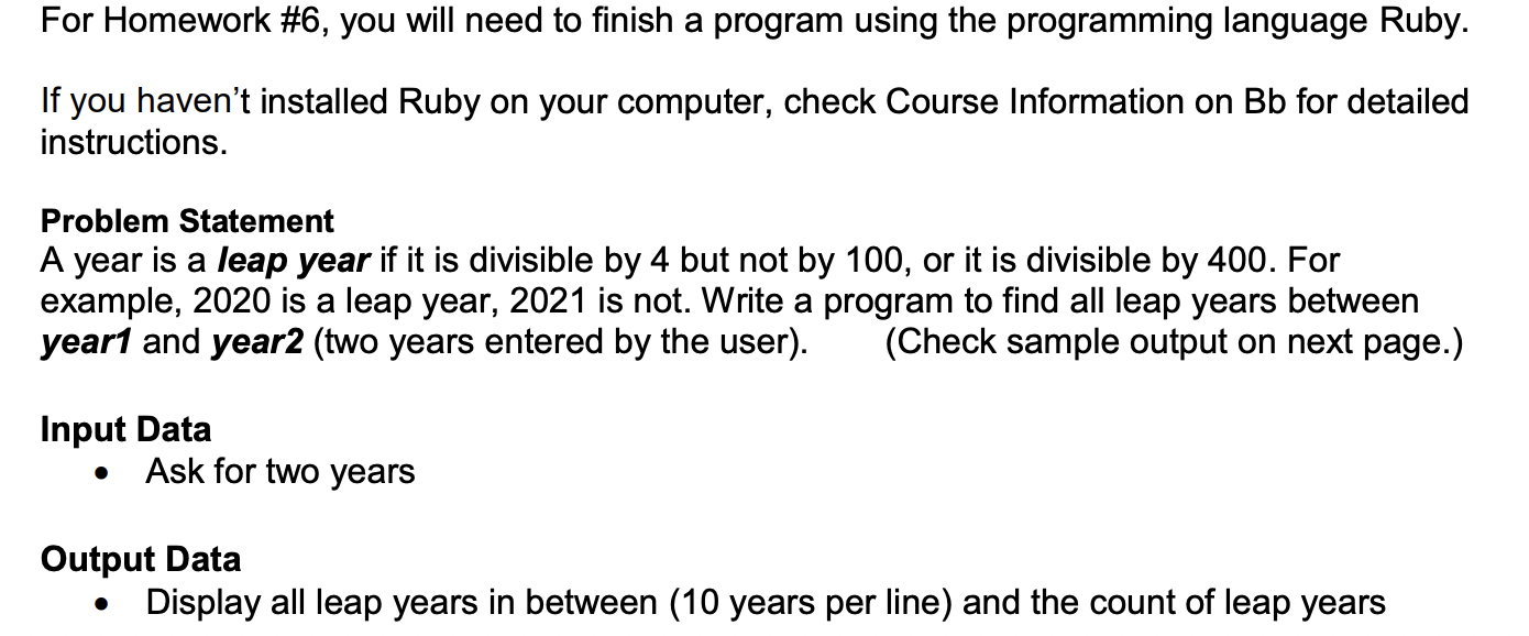 Solved For Homework #6, you will need to finish a program | Chegg.com