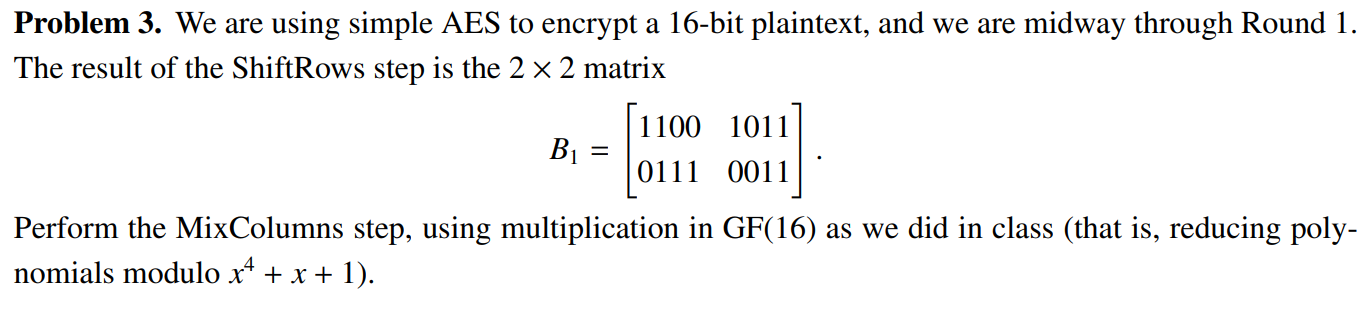 Solved Problem 3. We are using simple AES to encrypt a | Chegg.com