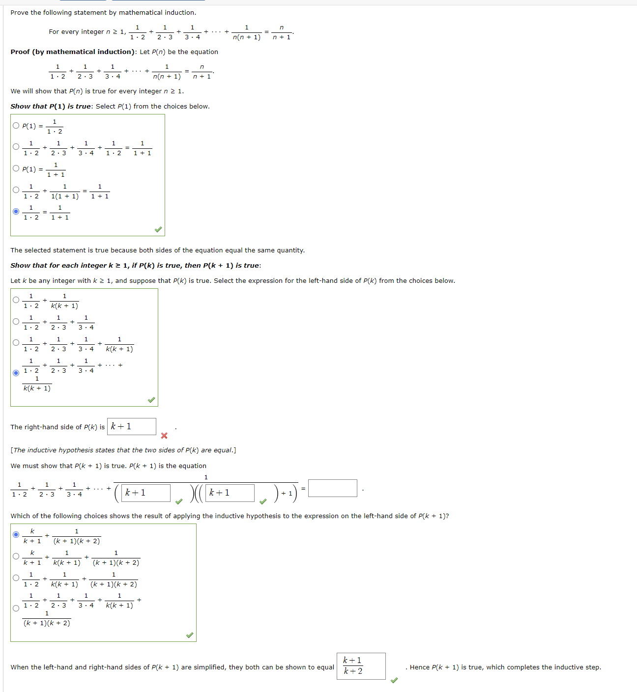 Solved Prove the following statement by mathematical | Chegg.com