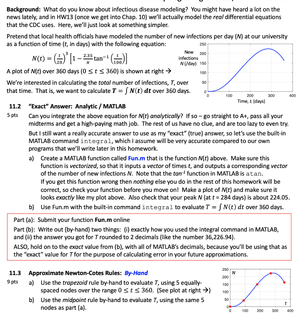 11.4 9 pts Programming: Trapezoid and Simpsons method | Chegg.com