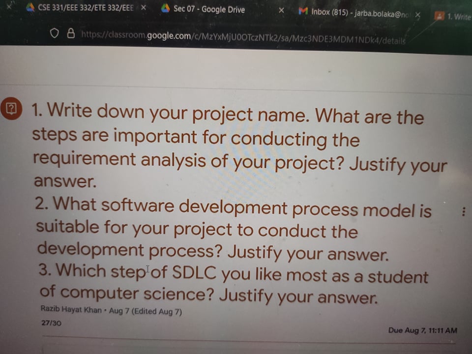 Solved Write down your project name. What are thesteps are | Chegg.com