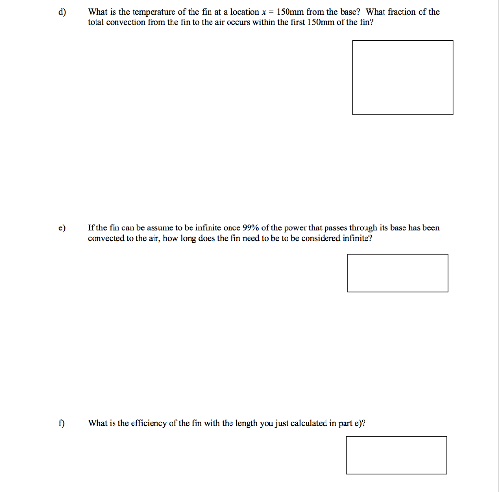 Solved Analyzing a Fin Consider an infinitely long fin with | Chegg.com