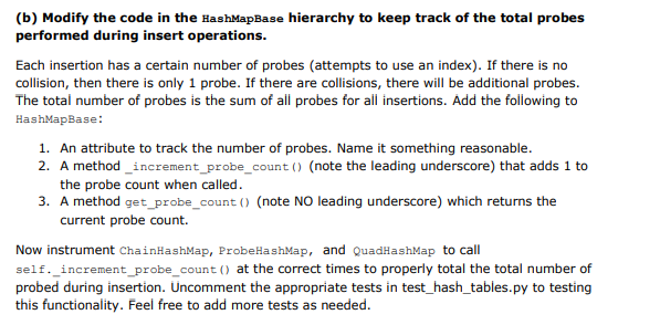 Solved from collections.abc import MutableMapping from | Chegg.com