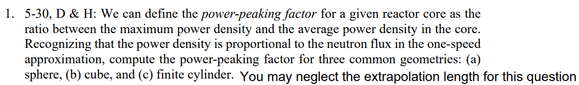 1. 5-30, D & H: We can define the power-peaking | Chegg.com