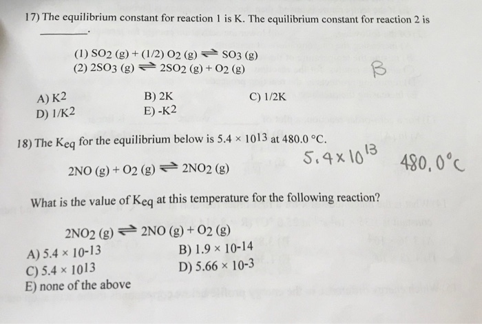 Solved The Data In The Table Below Were Obtained For The