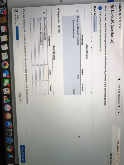 Solved An accountant made the following adjustments at | Chegg.com
