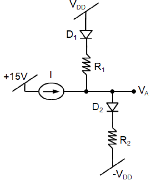 Solved use a constant voltage drop model (or CVD) with VD = | Chegg.com