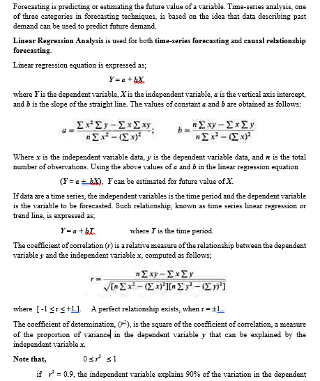 Solved Forecasting is predicting or estimating the future | Chegg.com