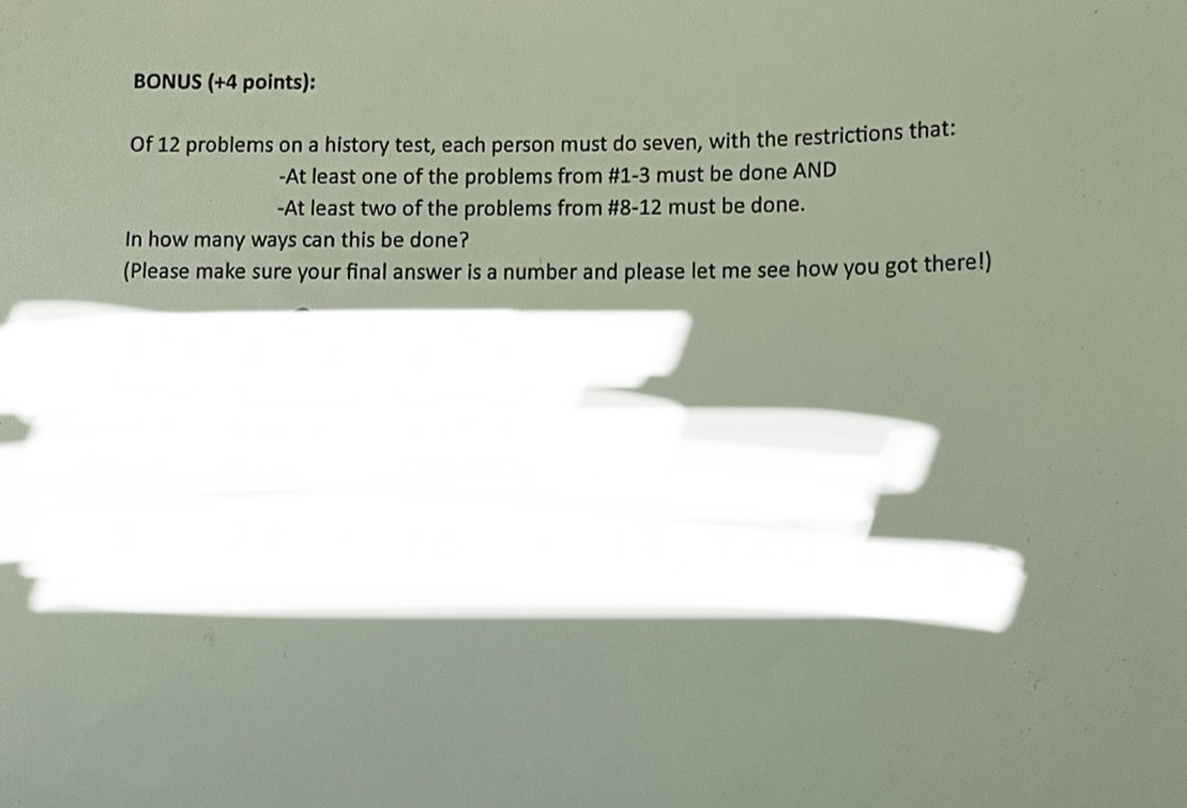 Solved BONUS ( +4 ﻿points): (4 ﻿points total)A box contains | Chegg.com