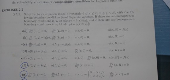 Solved the solvability condition or compatibility condition | Chegg.com