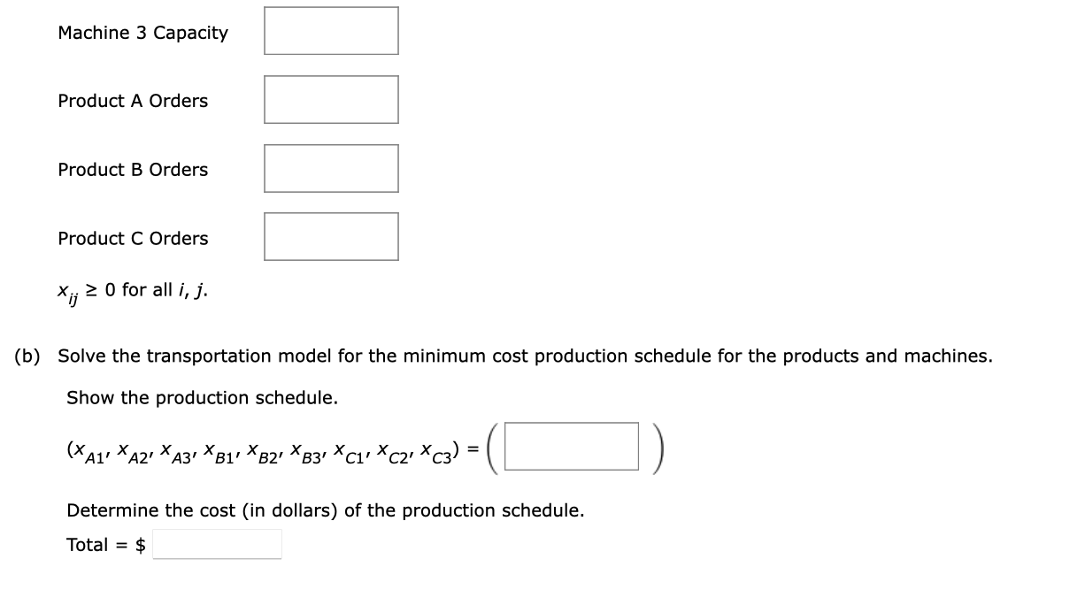 Solved Three machines are available for the manufacturing | Chegg.com