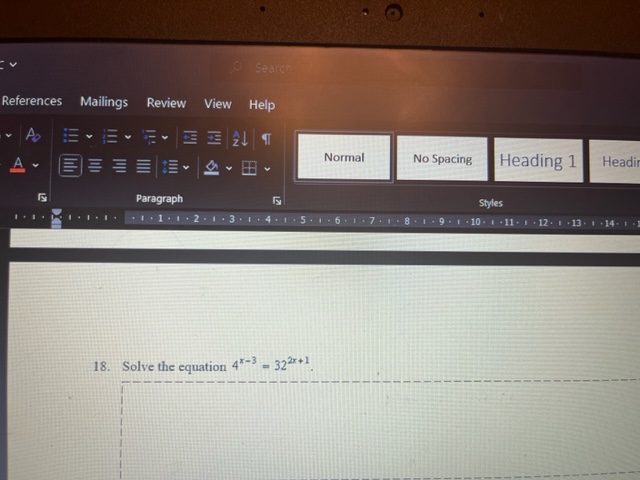Solved 4x−3=322x+1 | Chegg.com