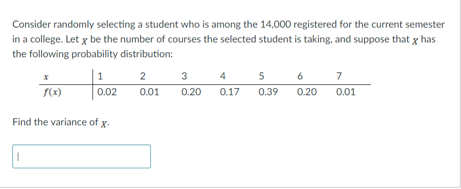 Solved Consider randomly selecting a student who is among | Chegg.com