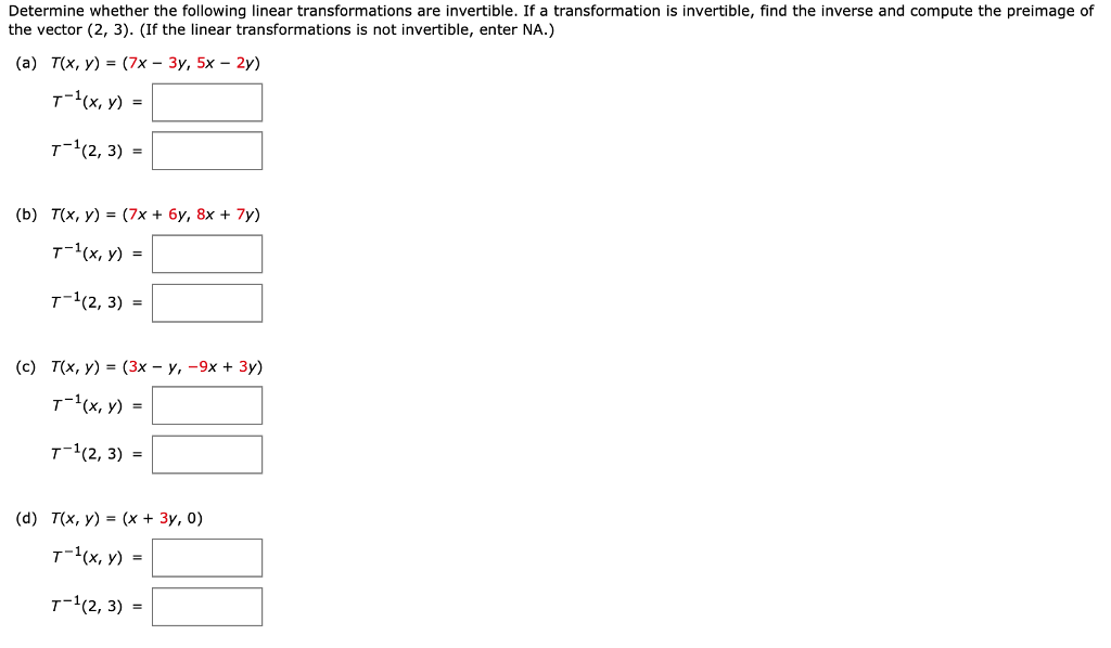 Solved Determine Whether The Following Linear