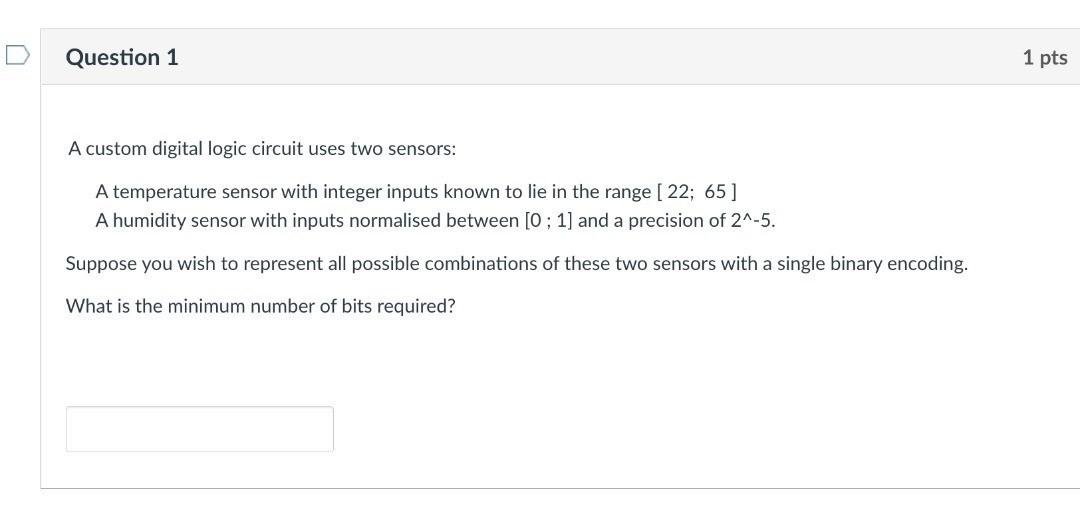 Solved A custom digital logic circuit uses two sensors: A | Chegg.com