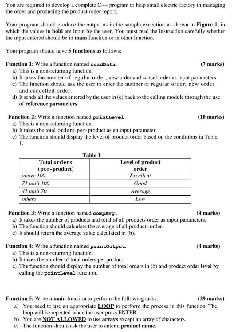 Solved You are required to develop a complete CH program to | Chegg.com