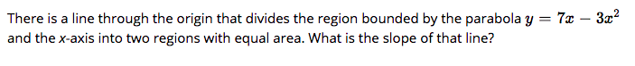 Solved There is a line through the origin that divides the | Chegg.com