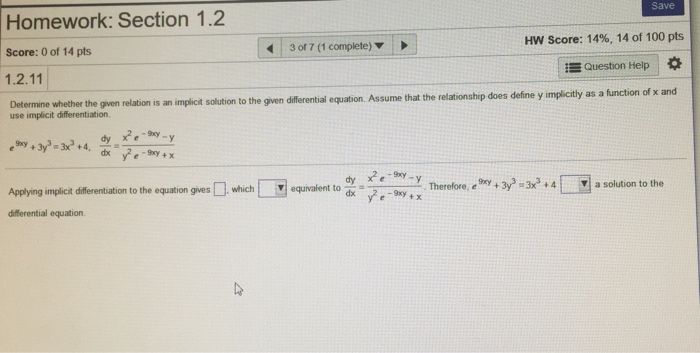 Solved Save Homework Section 1 2 Hw Score 14 14 Of 100