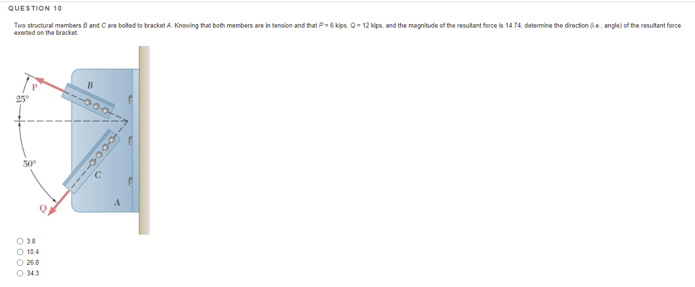 Solved iI have tried setting up the problems with kip ratios | Chegg.com