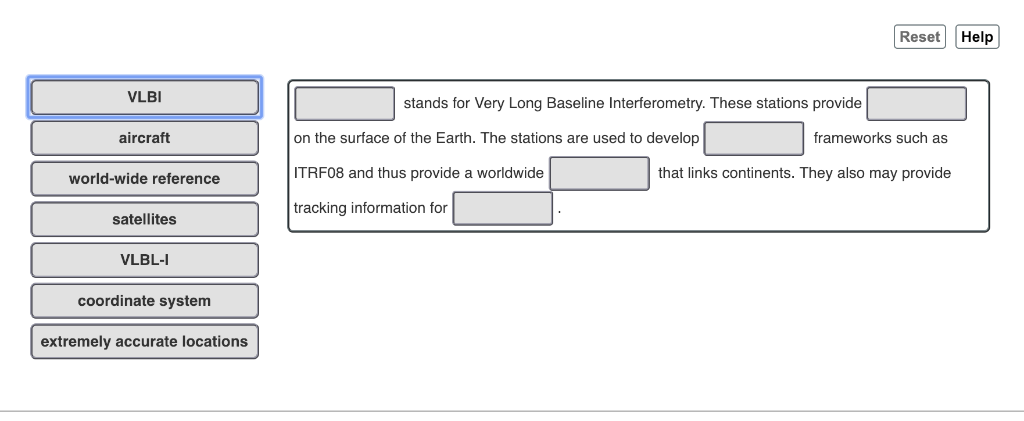 Solved Define a Very Long Baseline Interferometry (VLBI) | Chegg.com