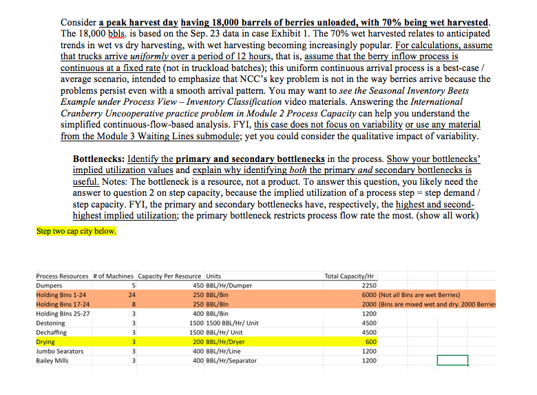 Solved Bottlenecks: Identify the primary and secondary | Chegg.com