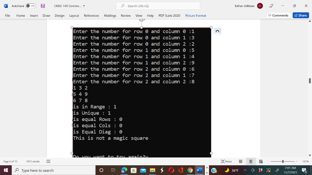 Solved Hey! This code does not include the last part of the | Chegg.com