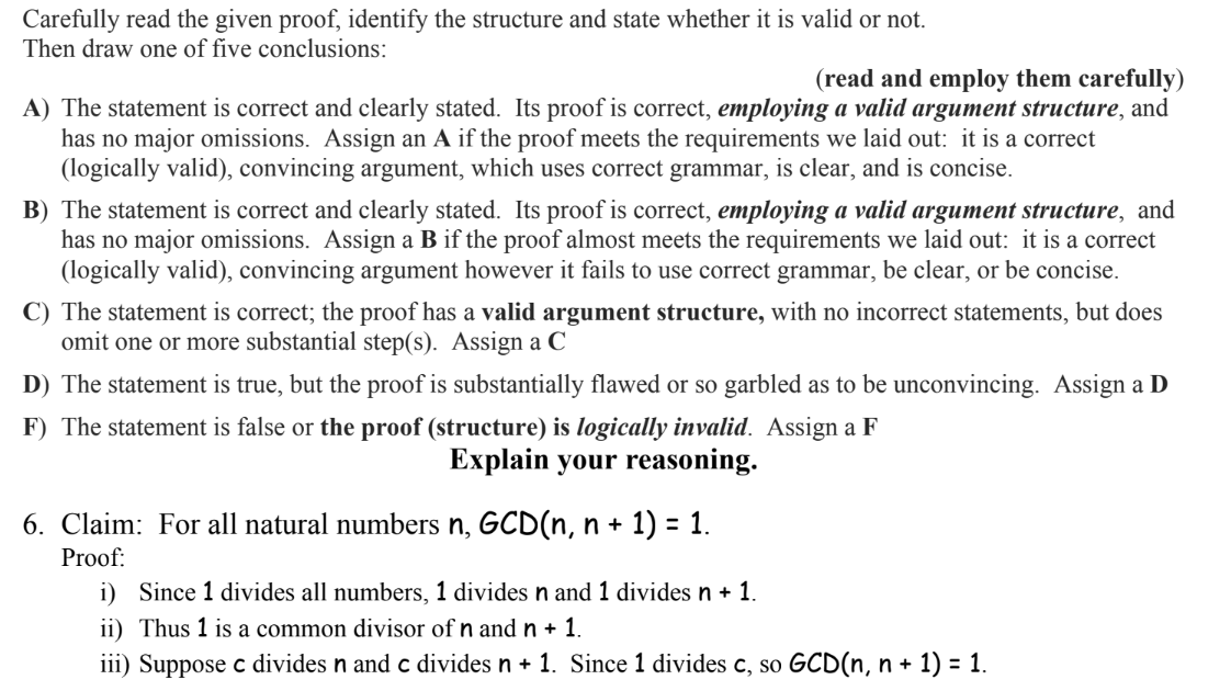 Solved Carefully read the given proof, identify the | Chegg.com