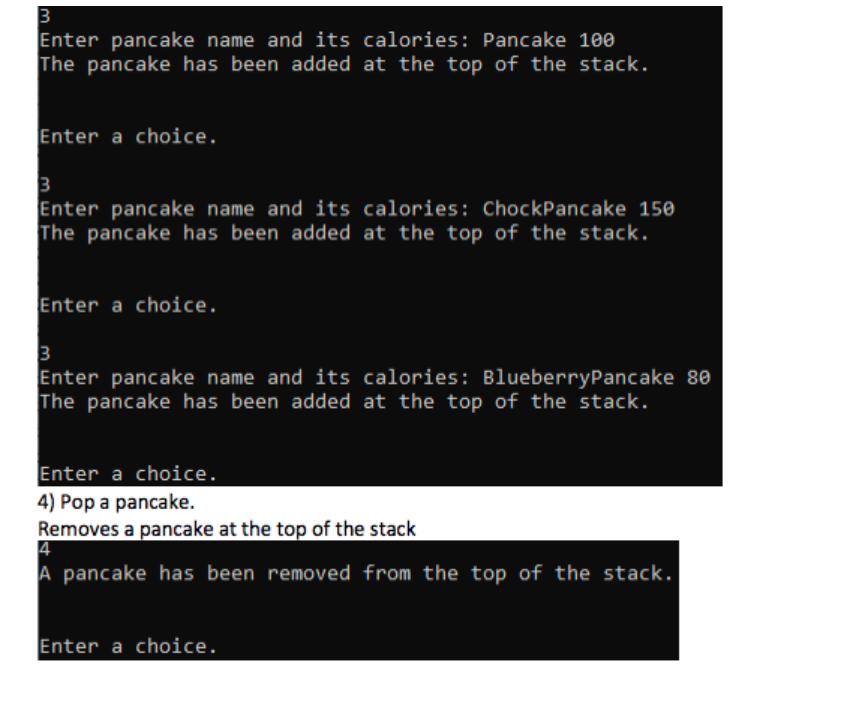 Solved Question 2: stack Pancake stack You are stacking | Chegg.com
