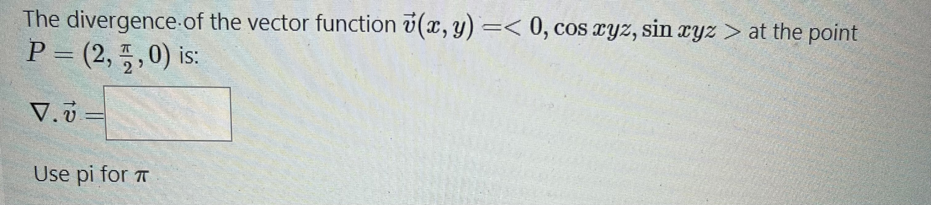 Solved The divergence of the vector function | Chegg.com