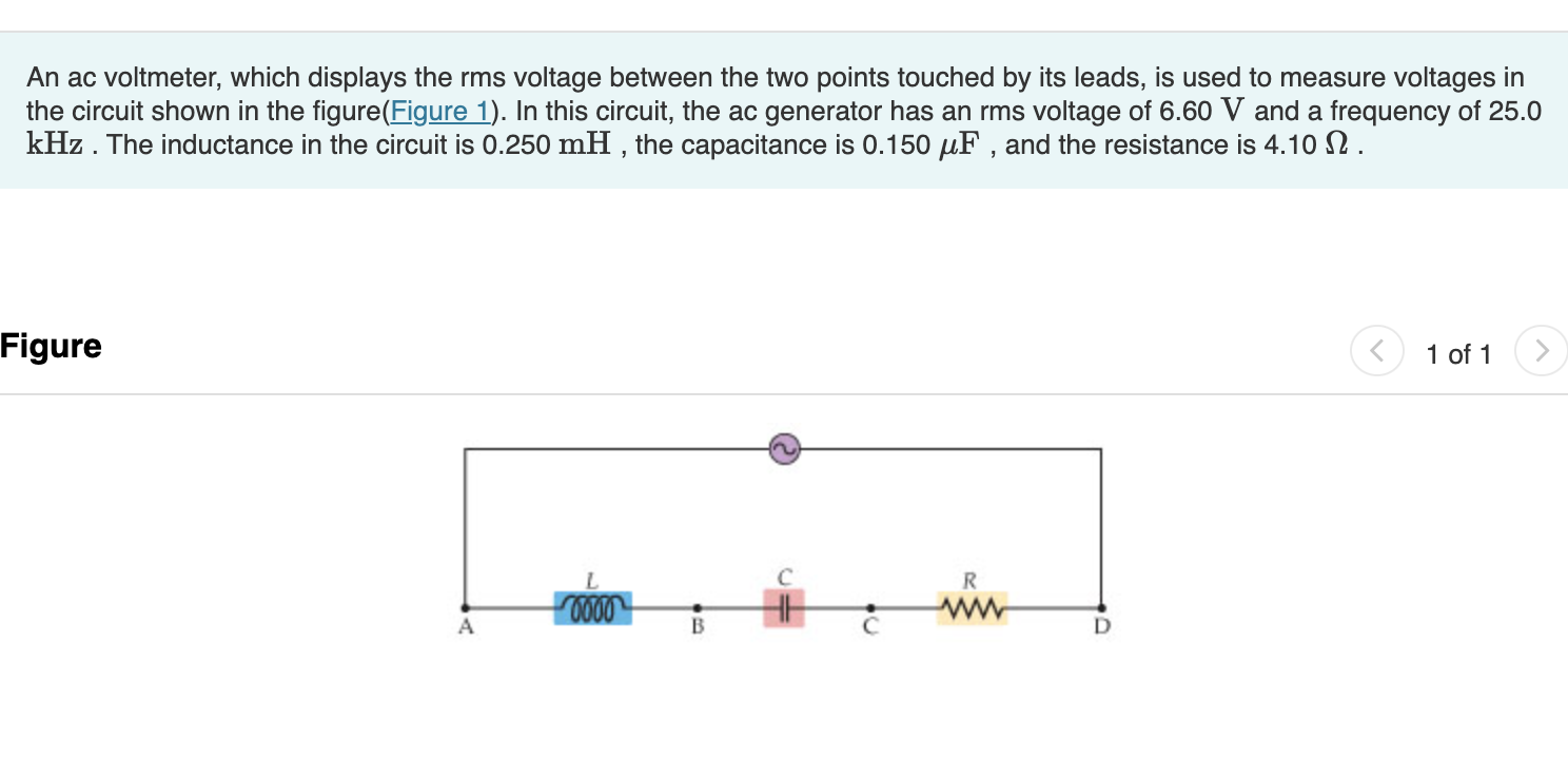 Solved What is the reading on a voltmeter when it is | Chegg.com