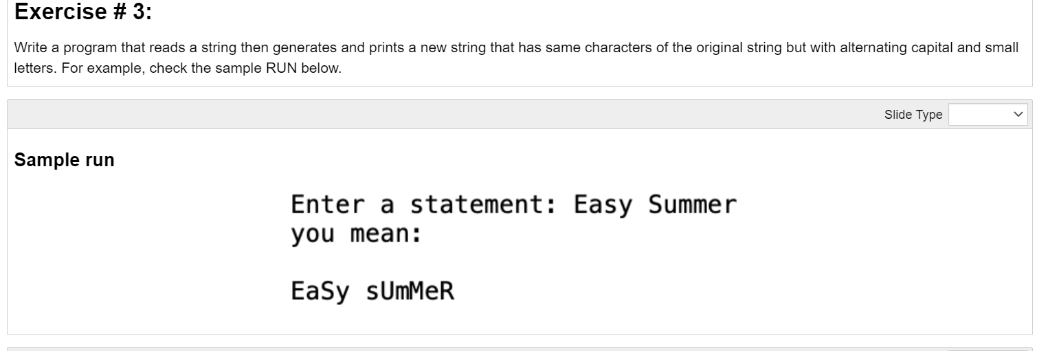 Solved Exercise 3 Write A Program That Reads A String