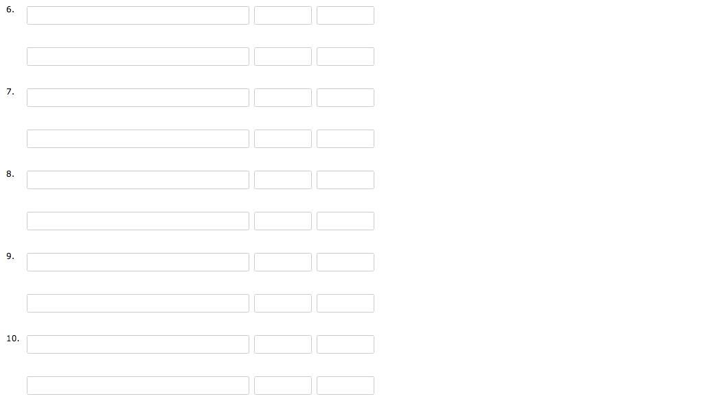 Solved Comprehensive Problem 9 (Part Level Submission) | Chegg.com
